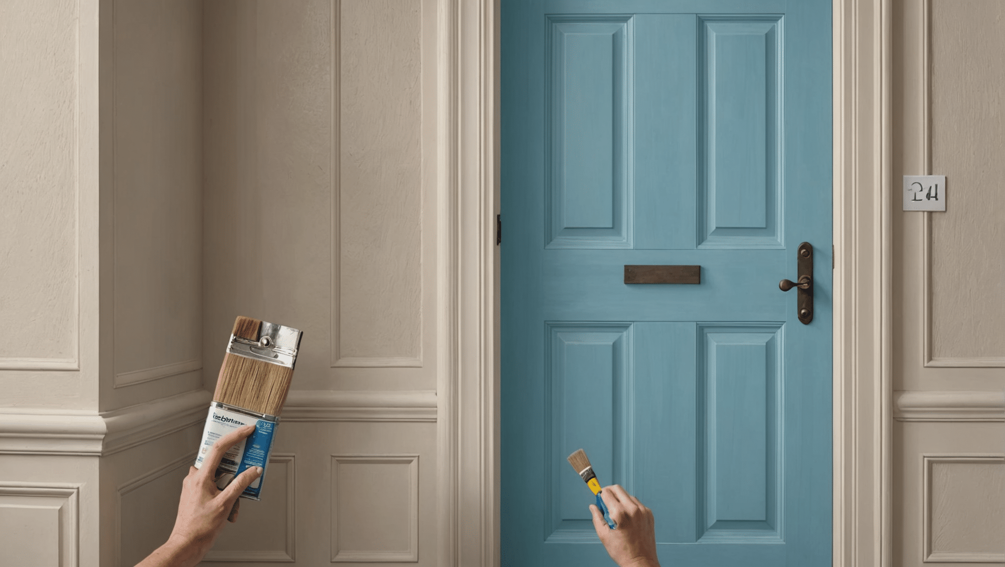 Harmoniser votre intérieur : Guide de peinture à deux teintes pour portes