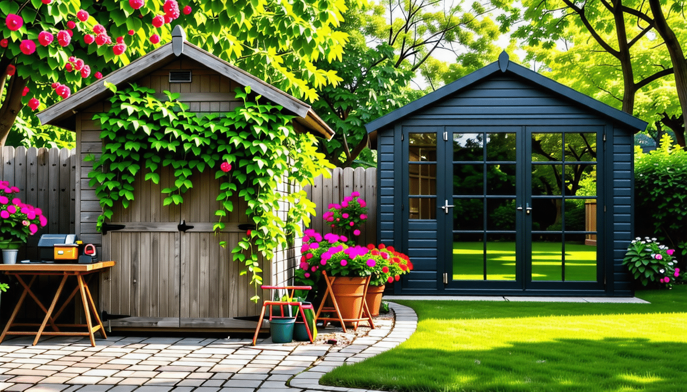 Abris de Jardin : Mes Astuces pour Installer Deux Espaces de 5m2